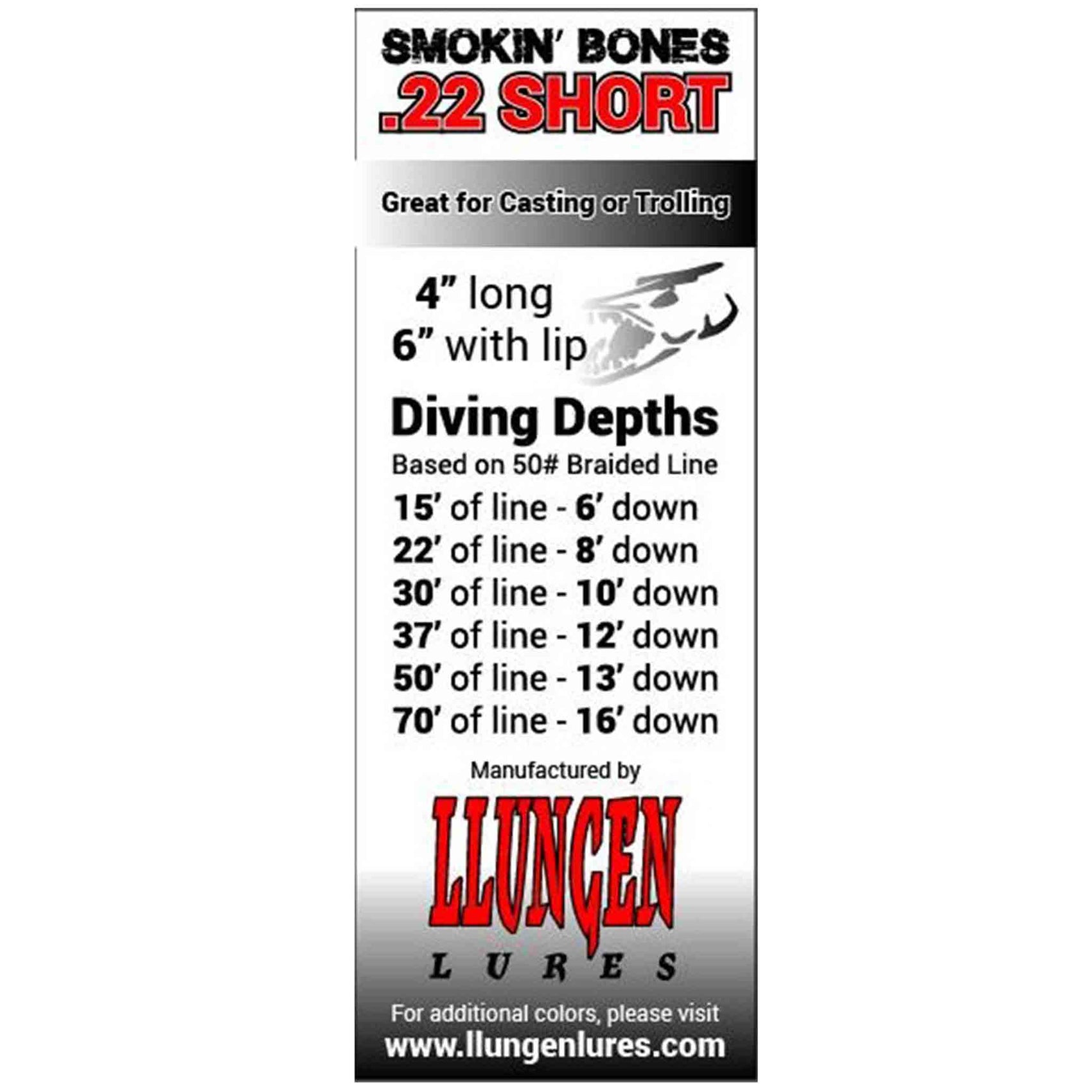 Llungen Lures .22 Short Crankbait | Pike & Musky Lures